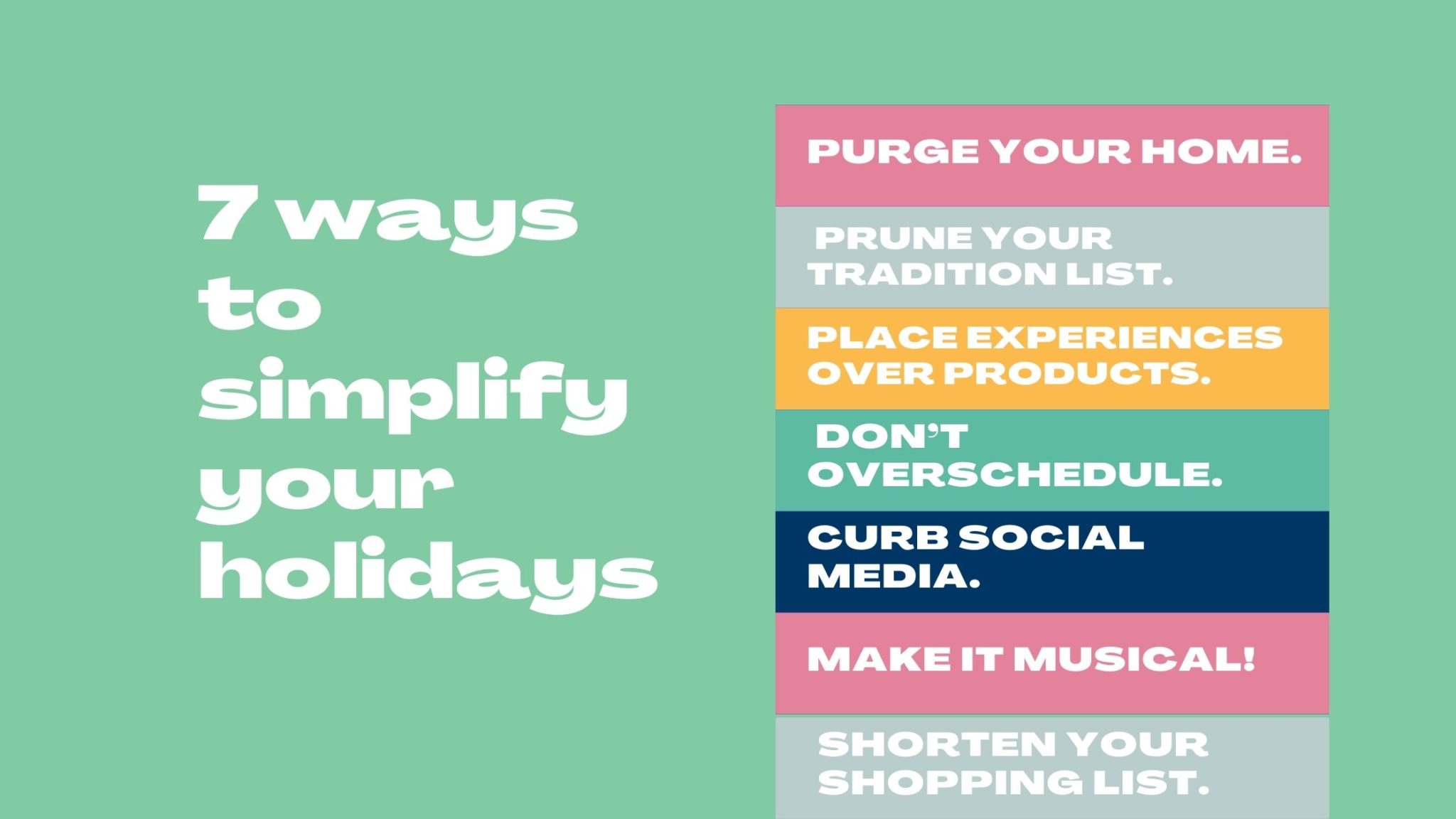 7 ways to simplify your holidays - Minnesota Parent