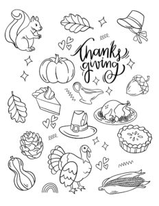 Thanksgiving Activity and Coloring Pages for Kids - Minnesota Parent