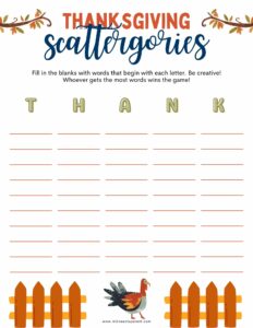 Thanksgiving Printables and Activity Pages for Kids - Minnesota Parent