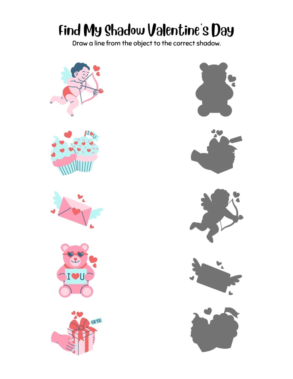 Valentine Printables & Activity Sheets for Kids Over 50 Free ...