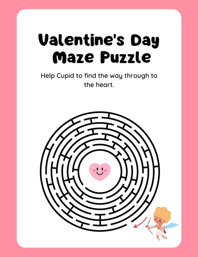 Valentine Printables & Activity Sheets for Kids Over 50 Free ...