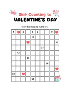 Valentine Printables & Activity Sheets for Kids Over 50 Free ...