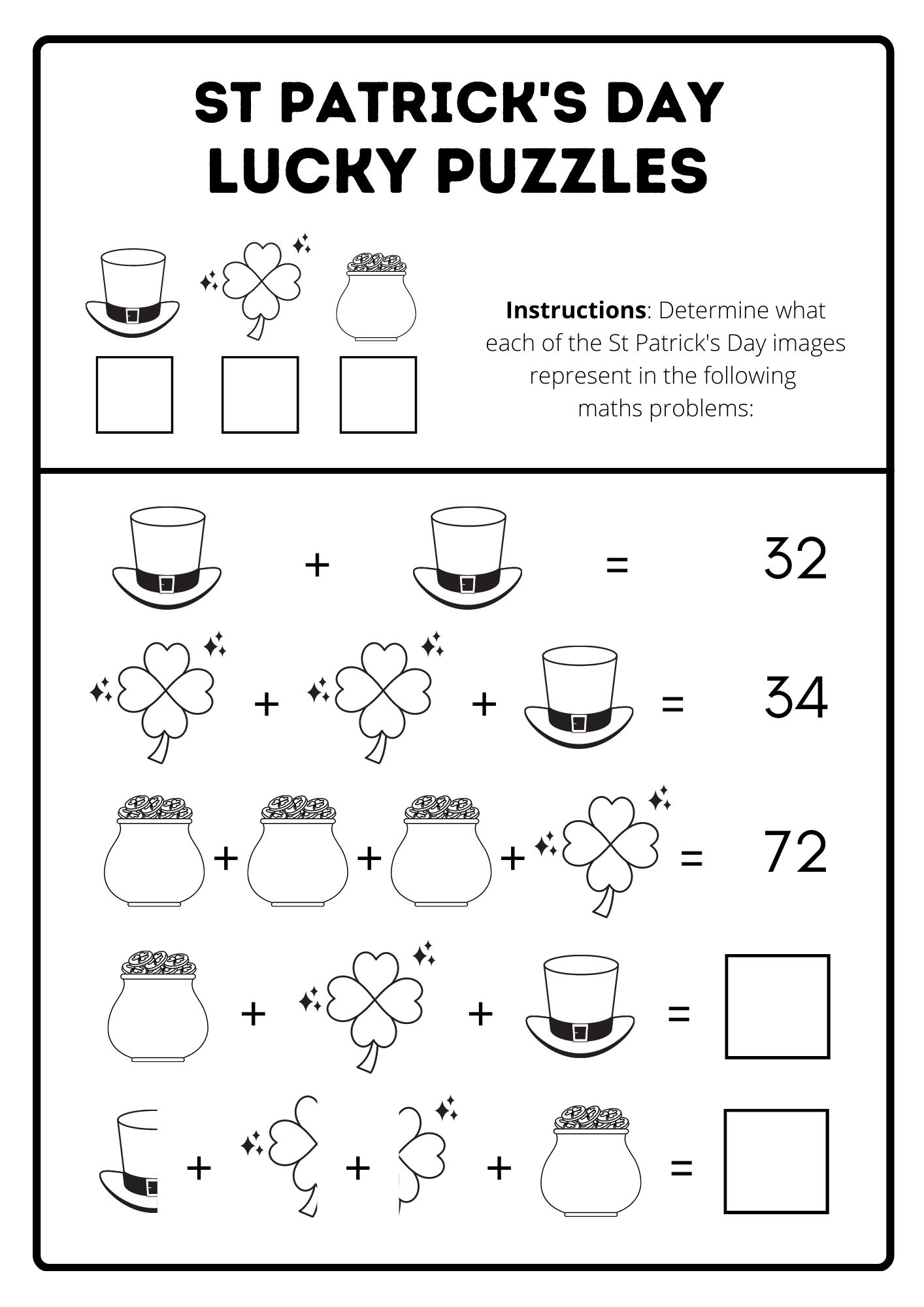 St. Patrick's Day Activity and Coloring Sheets - Minnesota Parent