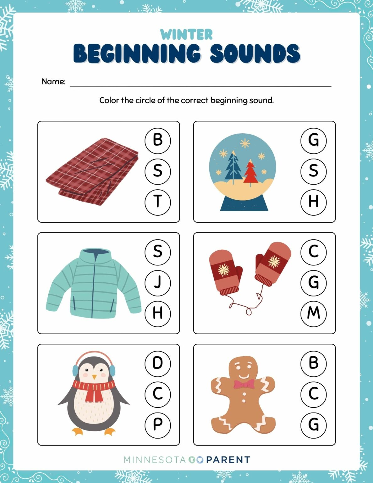 Free Winter Printables and Activity Pages for Kids - Minnesota Parent