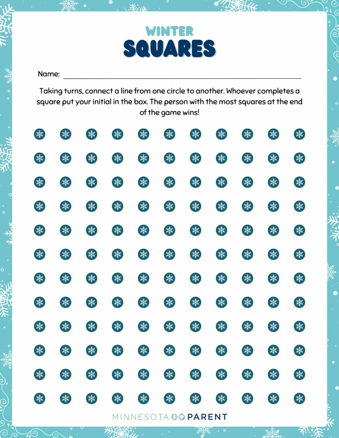 Free Winter Printables and Activity Pages for Kids - Minnesota Parent