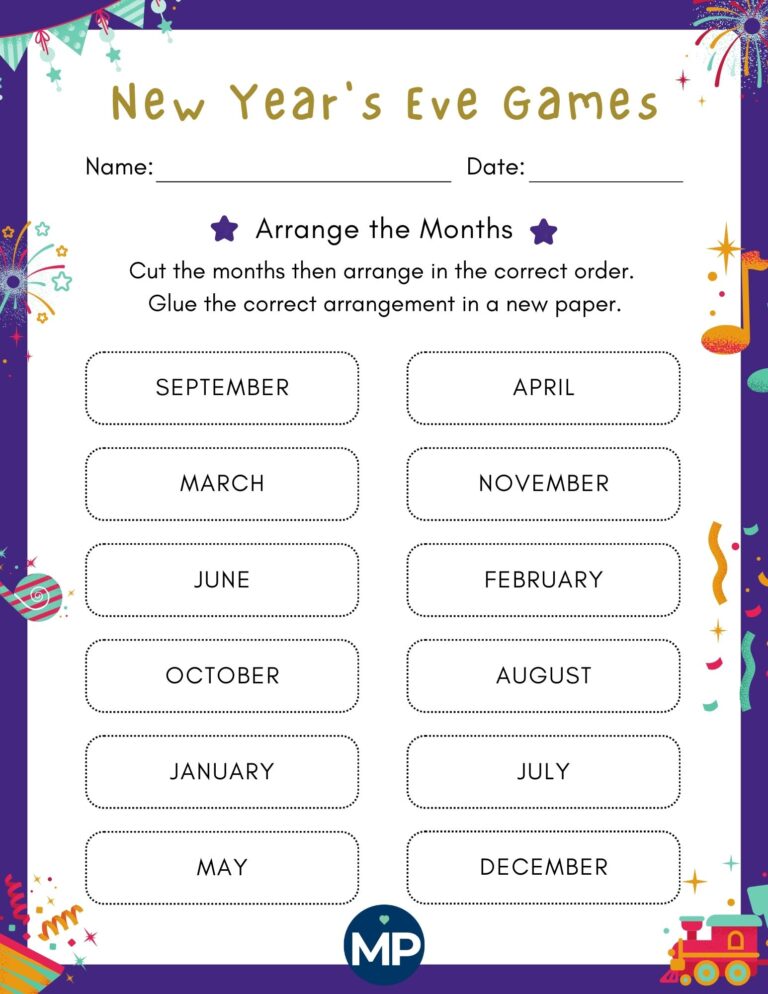 2025 New Year's Eve Printables and Activity Pages - Minnesota Parent