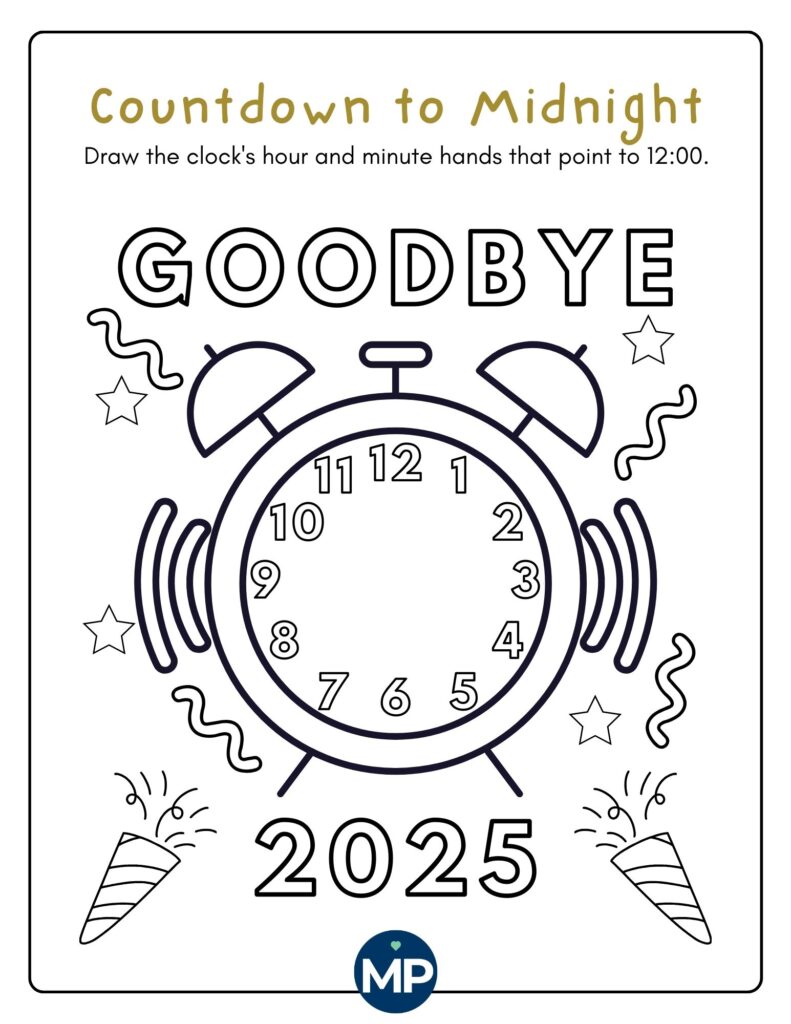2025 New Year's Eve Printables and Activity Pages - Minnesota Parent