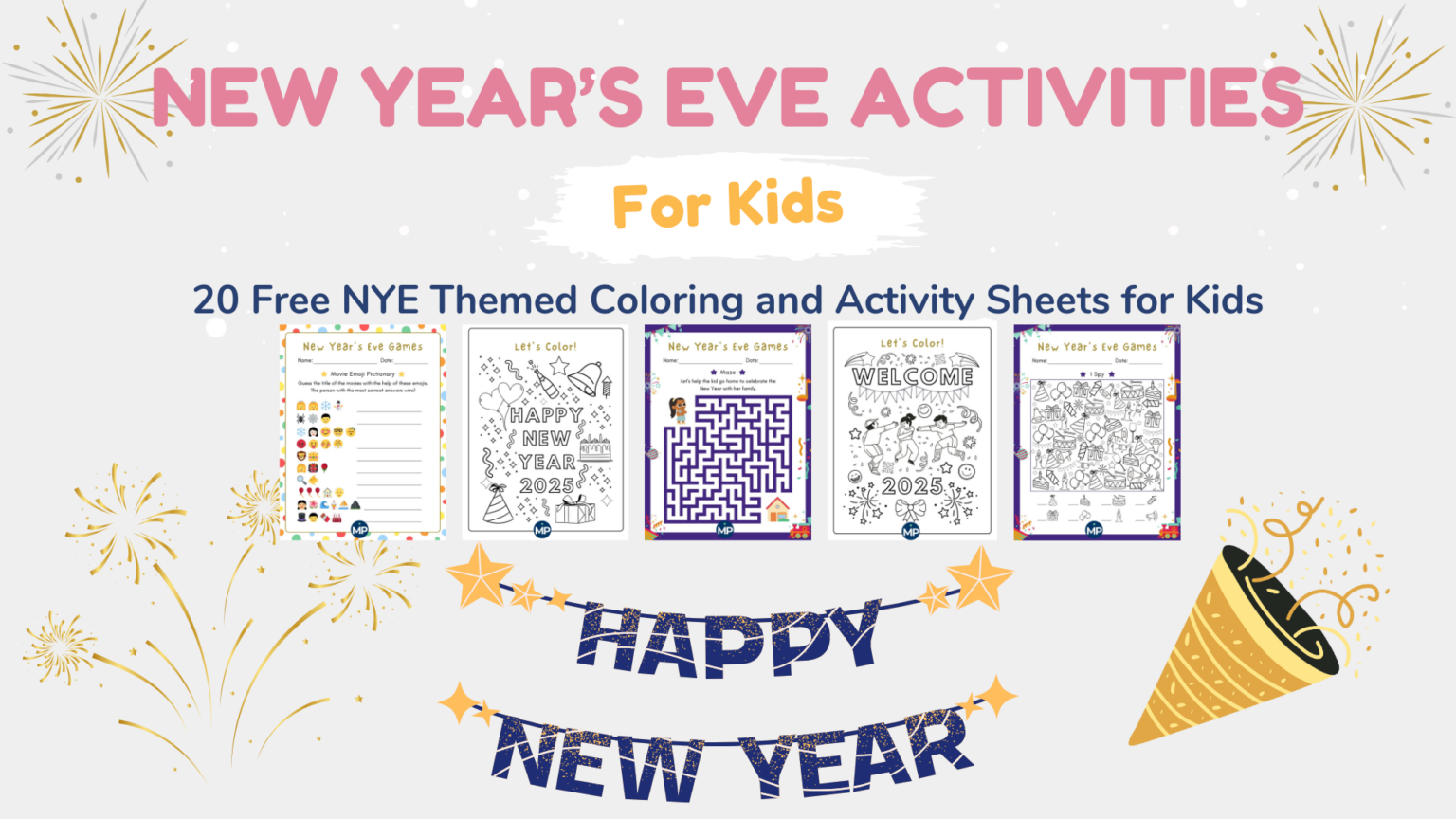 2025 New Year's Eve Printables and Activity Pages - Minnesota Parent