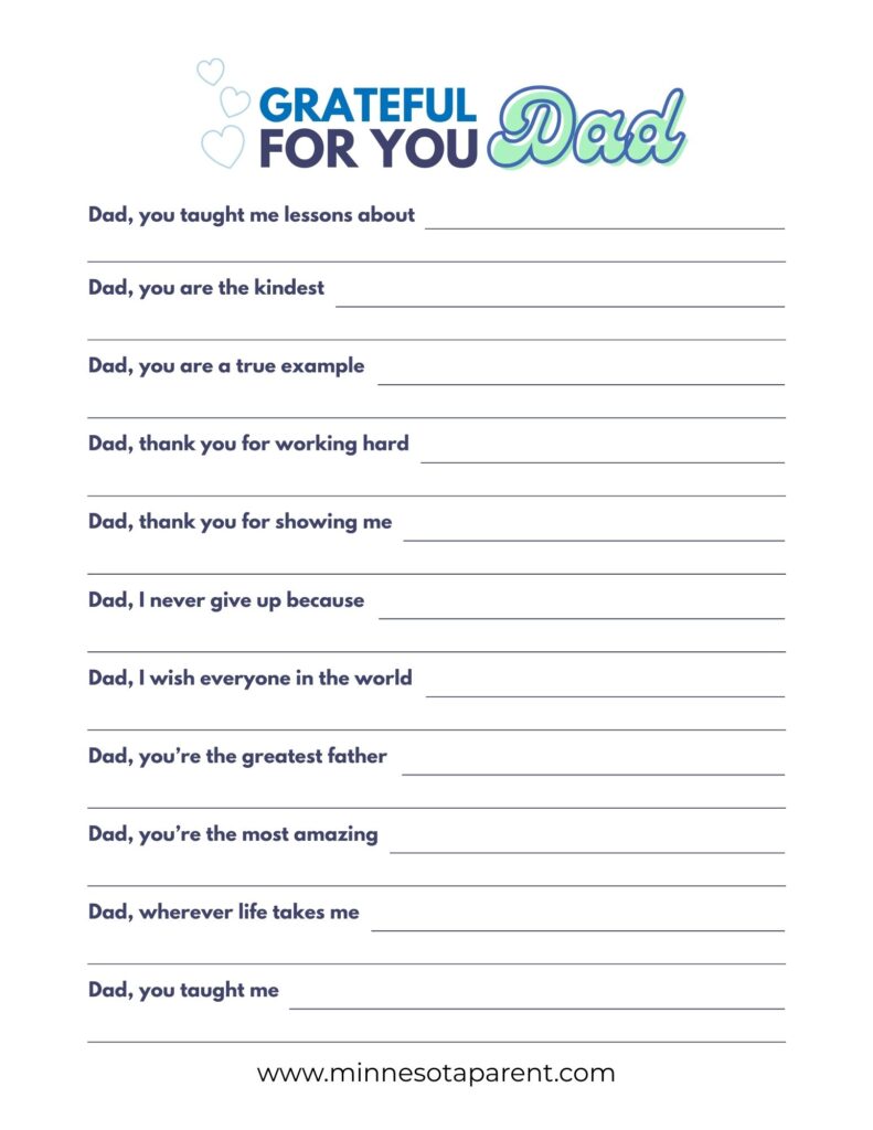 Happy Father's Day Activity and Coloring sheets for Dad - Minnesota Parent