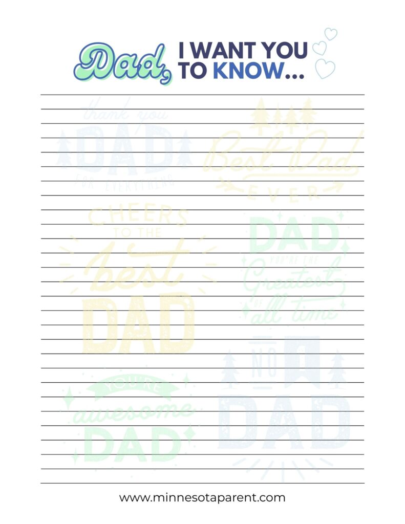 Happy Father's Day Activity and Coloring sheets for Dad - Minnesota Parent